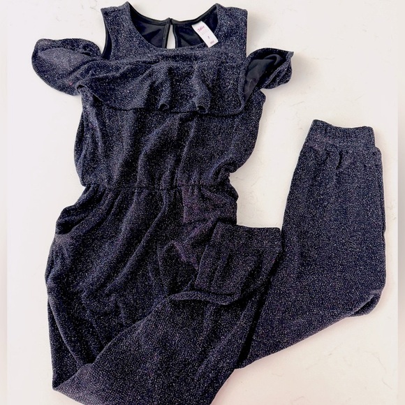 Justice | Dresses | Justice Girl Rompergirls One Piece Dress Glitter ...
